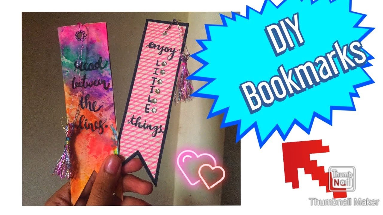 2 EASY DIY BOOKMARKS - YouTube