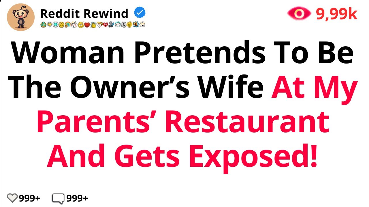 Woman Pretends To Be The Owner’s Wife At My Parents’ Restaurant And ...