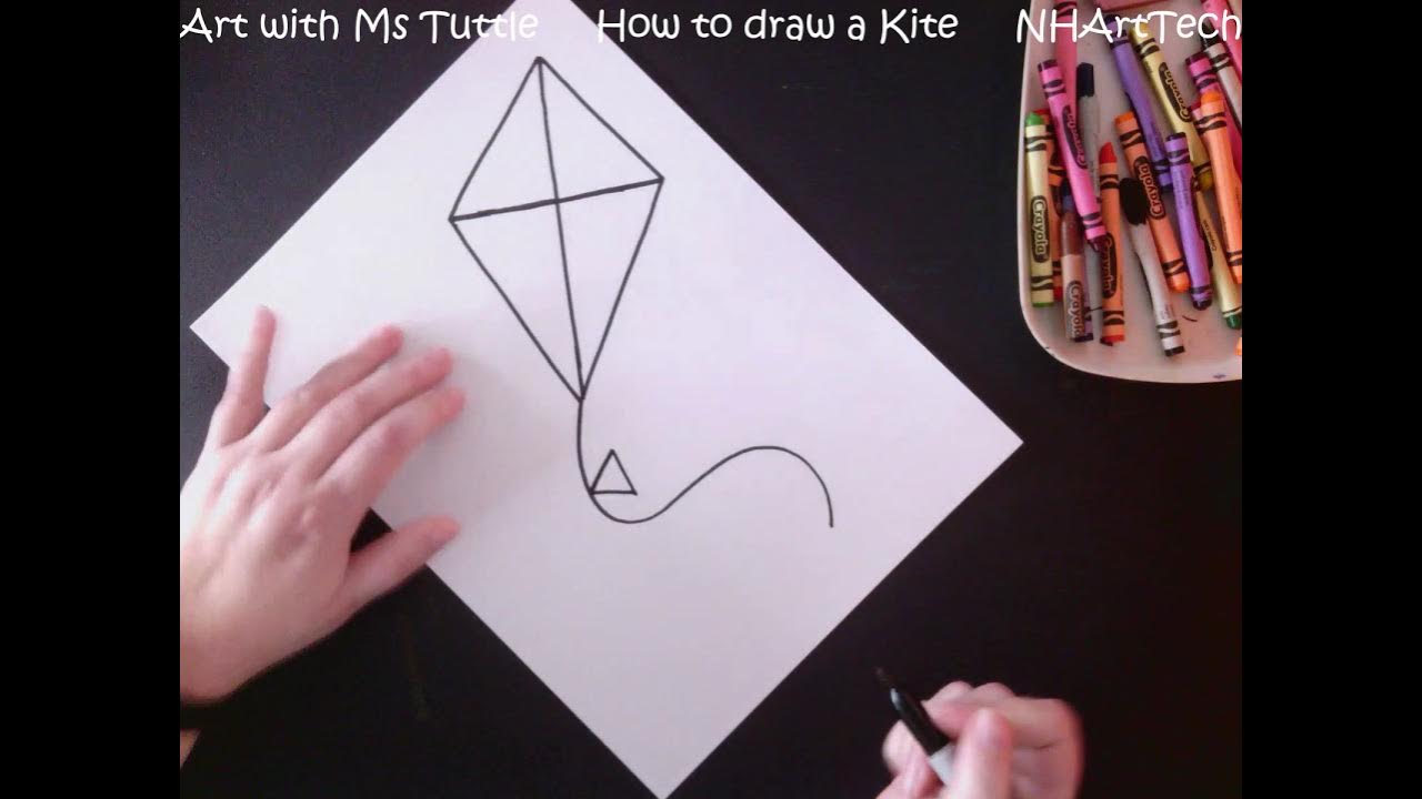 How to draw a Kite! - YouTube