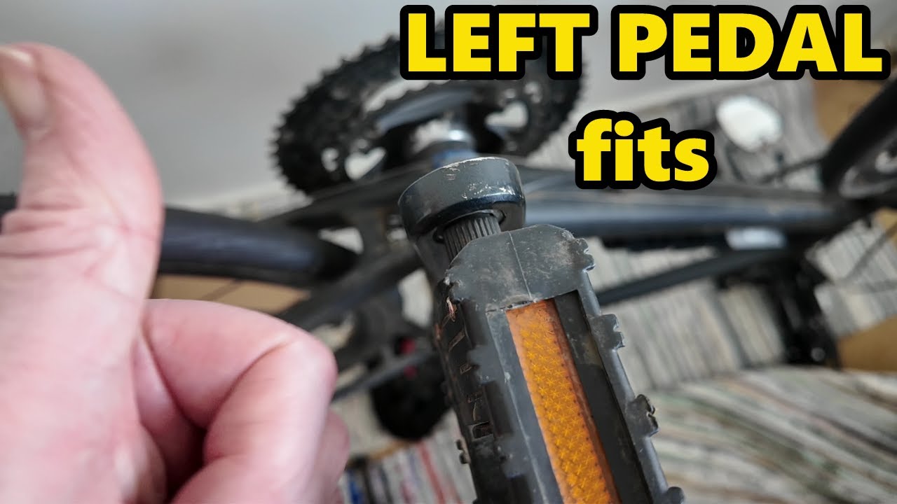 left pedal won't fit ? (fix) - YouTube
