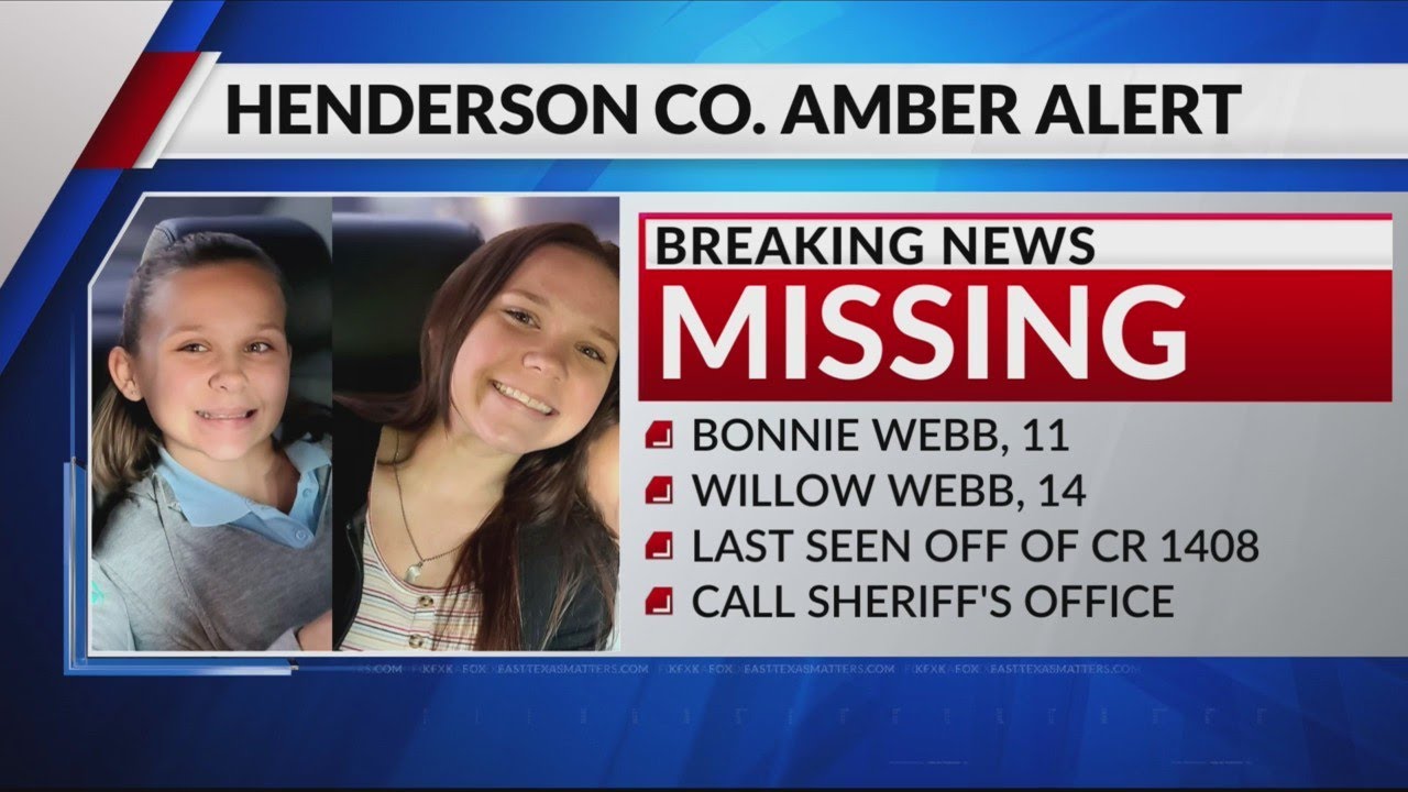 Amber Alert issued for 2 missing girls out of Henderson County - YouTube
