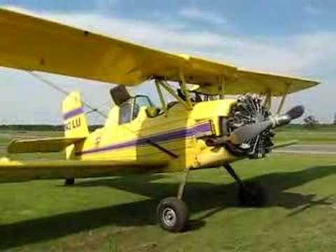 Ag Cat Start Up. - YouTube