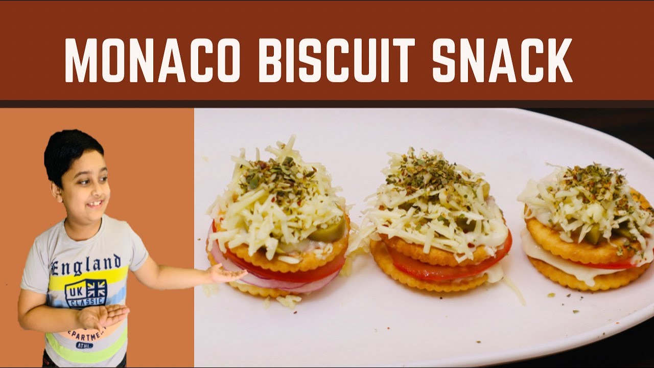 Monaco Biscuit Snack | Quick Monaco Biscuit Recipe | By 9-Year-Old Jr ...