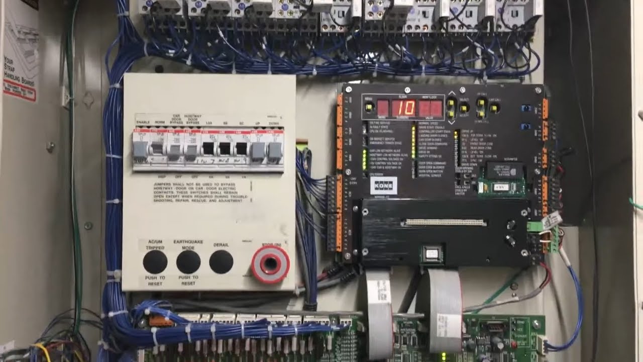 Inside An Elevator control room!! - YouTube