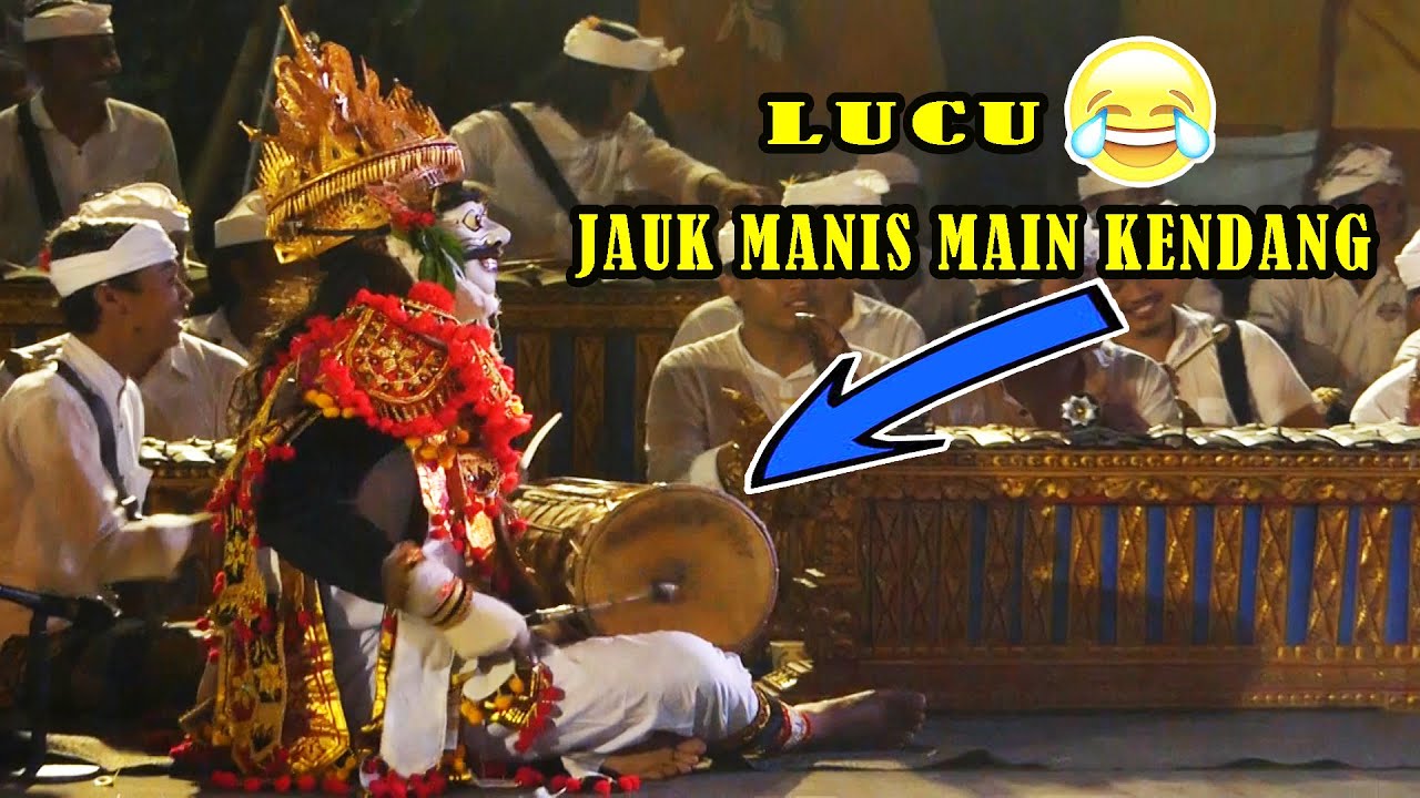 TARI JAUK MANIS LUCU MAIN KENDANG | PEMENTASAN RING PURA DALEM GEDE ...
