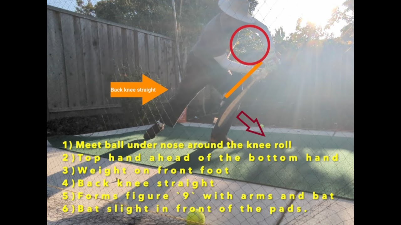 How to play front foot defense in cricket - YouTube