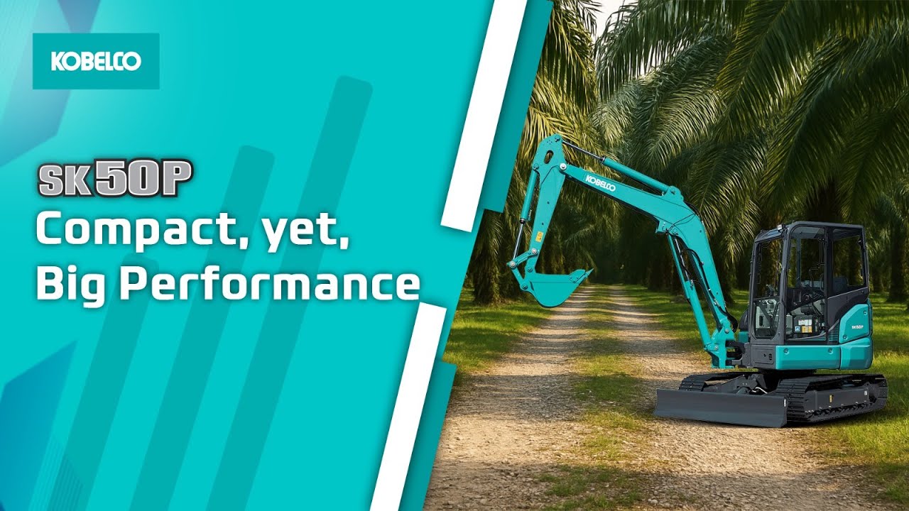 KOBELCO EXCAVATOR SK50P - COMPACT, YET, BIG PERFORMANCE - YouTube