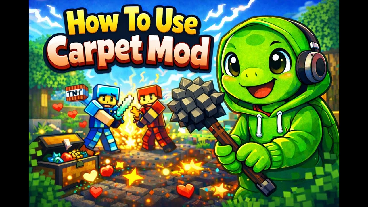 How To Use Carpet Mod In Minecraft - YouTube