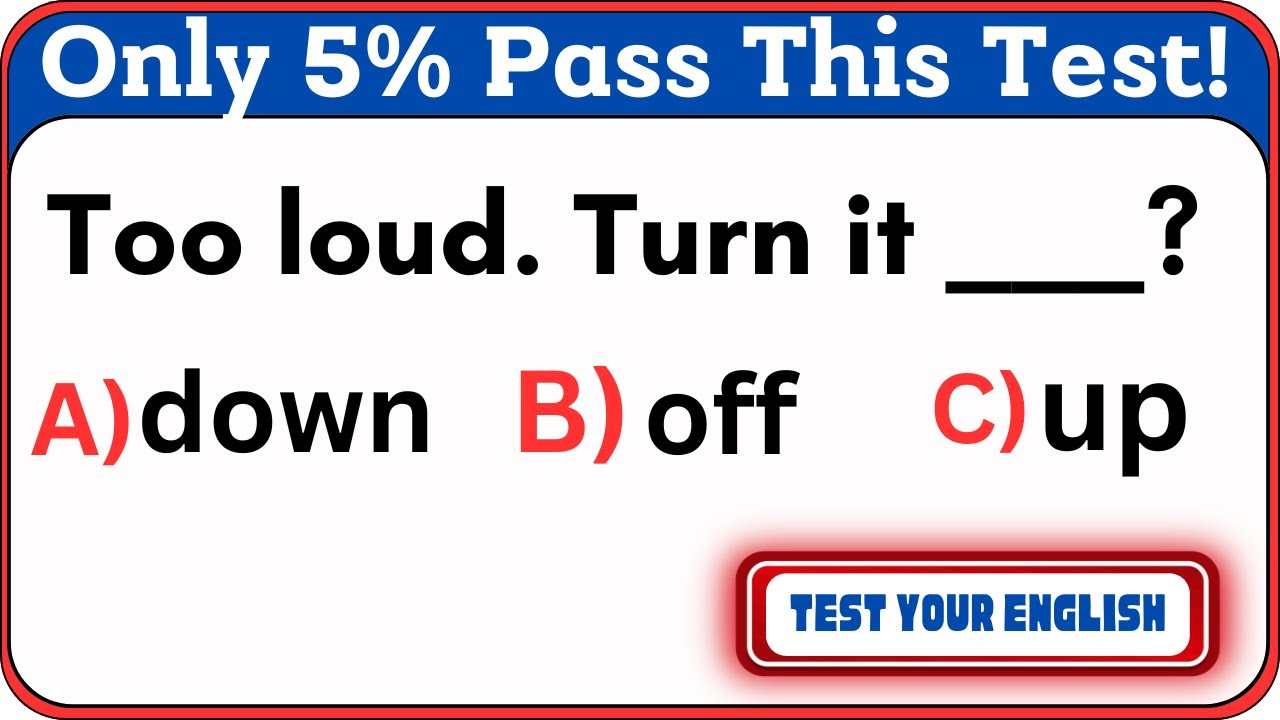 Mixed English Grammar Test: Only 5% Pass This Test! English Quiz ...