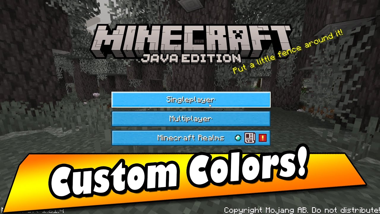 Secret Trick to Create Custom Color Buttons in Minecraft Java 1.21 ...