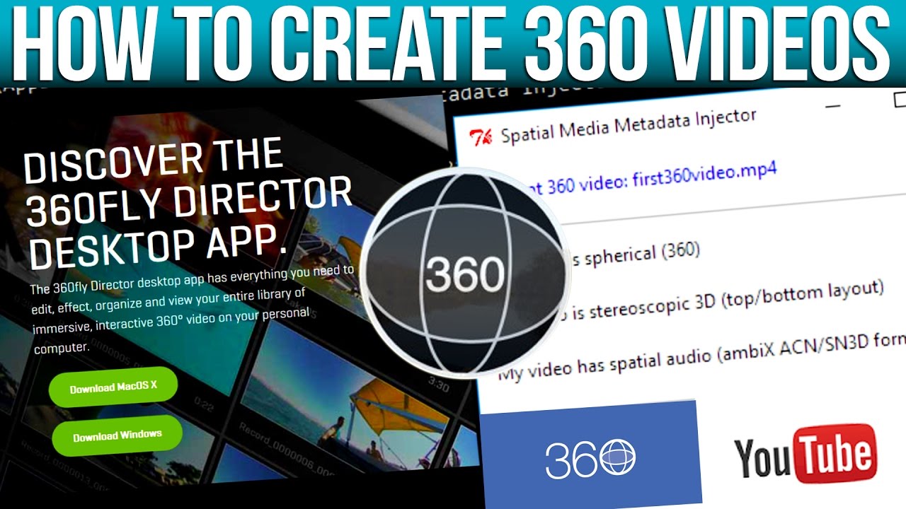 CREATE 360 DEGREE VIDEOS for Youtube & Facebook with Sony Vegas and 360 Director. - YouTube