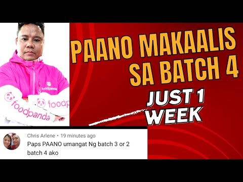 TIPS PARA MADALING MAKAALIS SA BATCH 4 /FOODPANDA RIDER VLOG// BATCHING ...