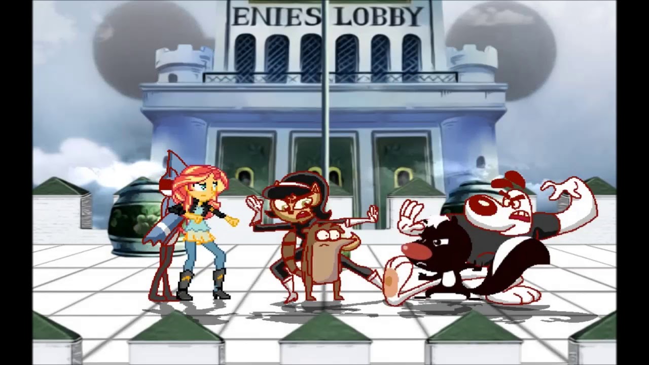 Mugen : Sunset Shimmer , Mordecai & Rigby Vs Skunk, Dudley Puppy ...