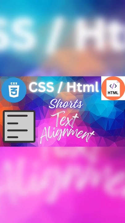 Text Alignment in Html / CSS | #shorts #youtubeshorts #ytshorts #coding #html #css #webdesign ...