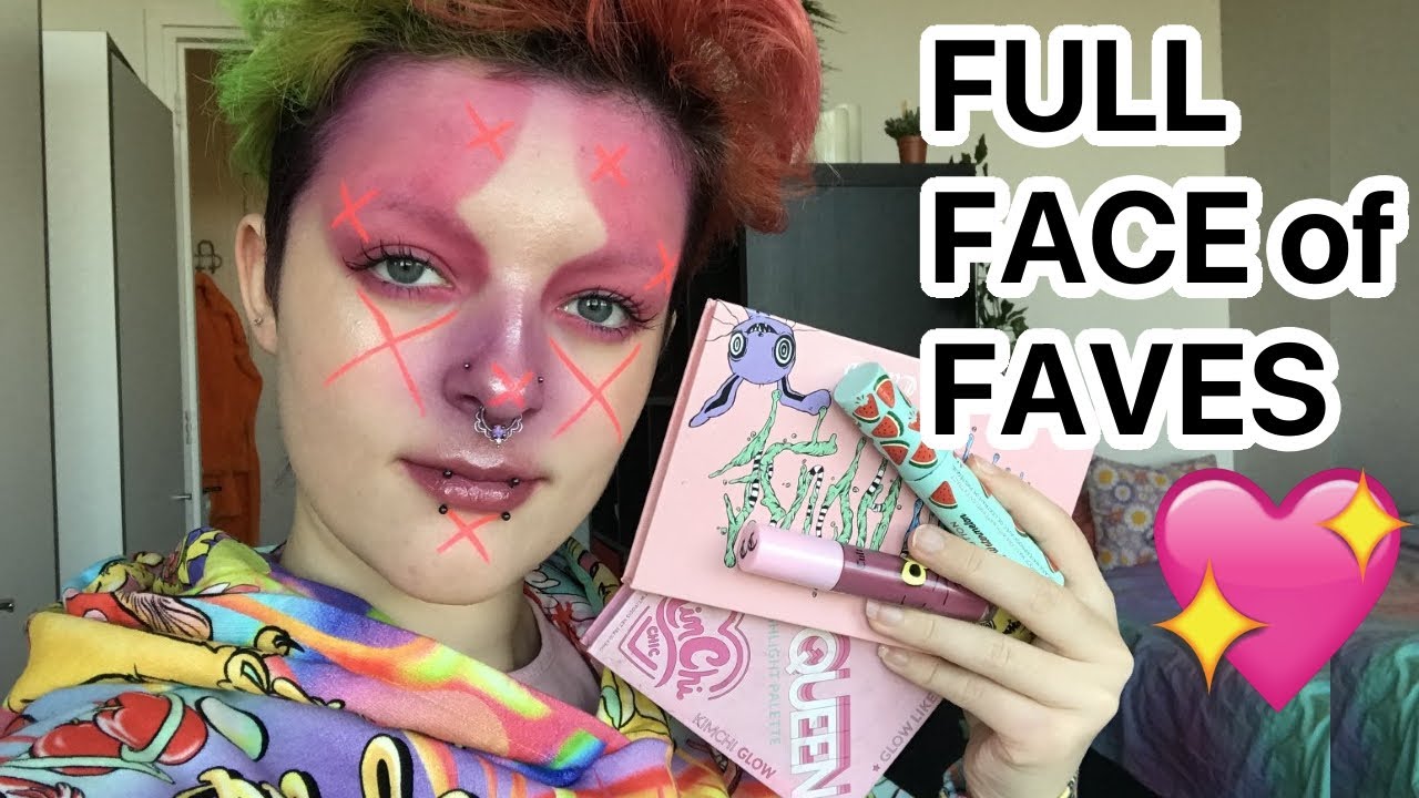 FULL FACE of my makeup FAVES - YouTube