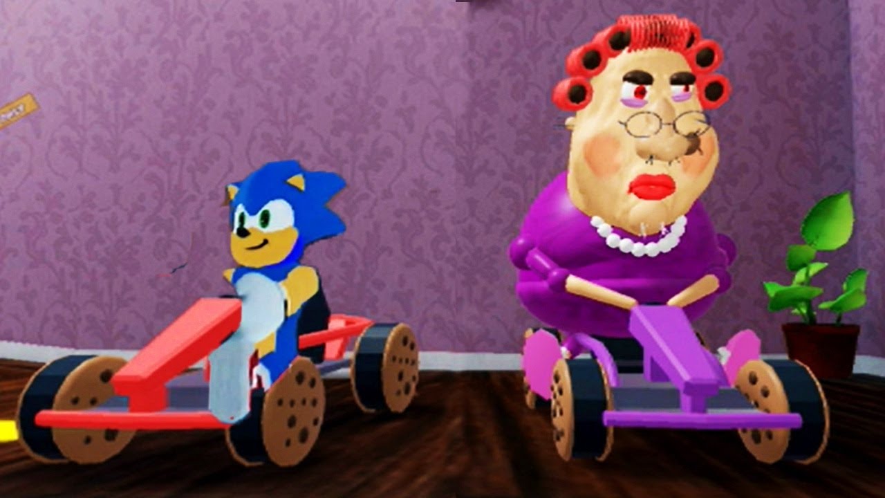 ESCAPE EVIL GRANDMA! (FIRST PERSON OBBY) - Roblox Game Sonic vs Grandma ...