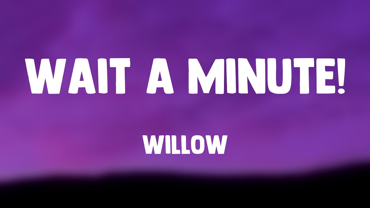 Wait a Minute! - Willow |Lyric Video| 🎧 - YouTube