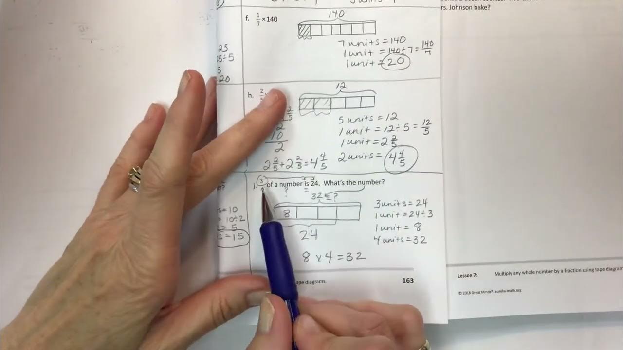 Eureka math grade 5 module 4 lesson 7 problem set, #2 a.-d. - YouTube
