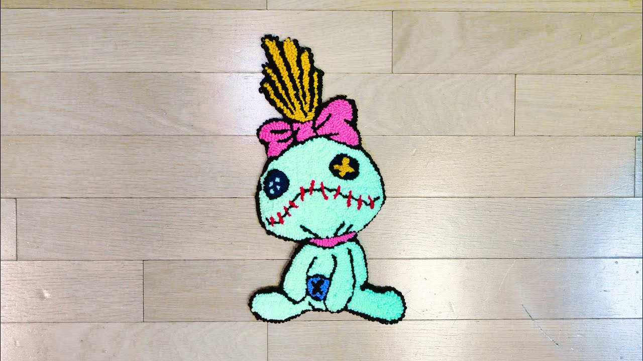 Tufting a Scrump Rug - YouTube