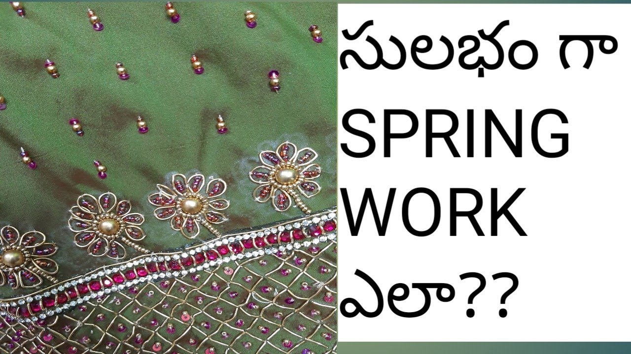 Beautiful Spring needle work - YouTube