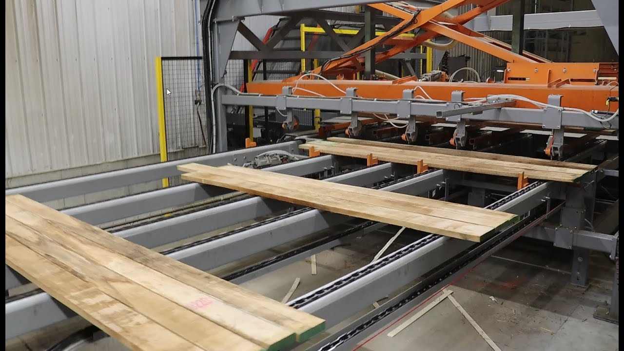 Doucet- Automated handling system including, planer edger, cut-off ...