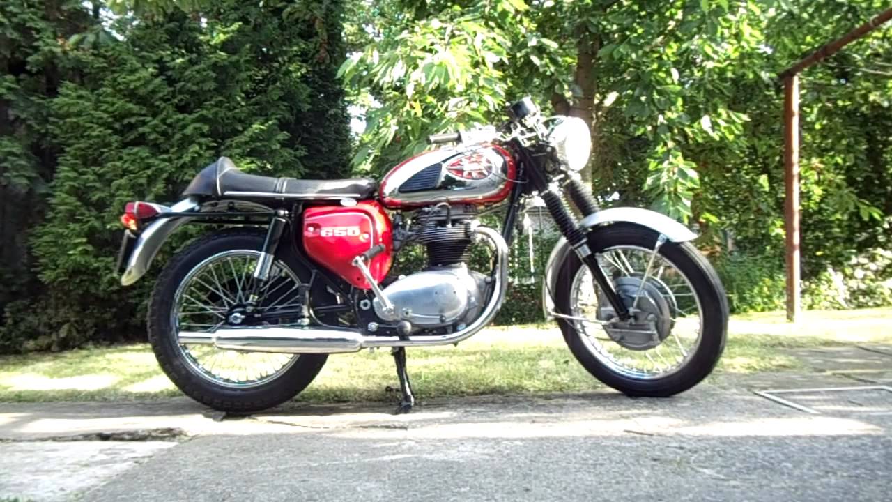 BSA A65 Thunderbolt, r.v.1968 - YouTube