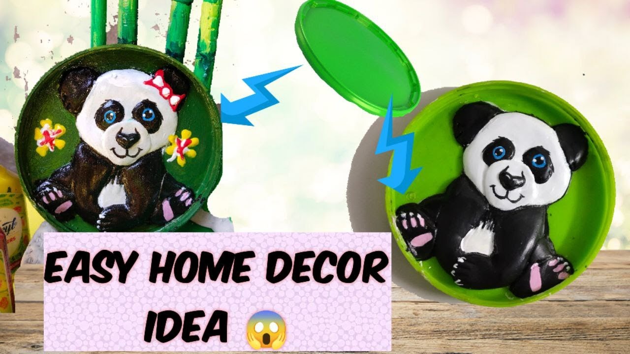 Cute panda DIY /Easy home decor tutorial / Cute Panda DIY | Panda Art ...
