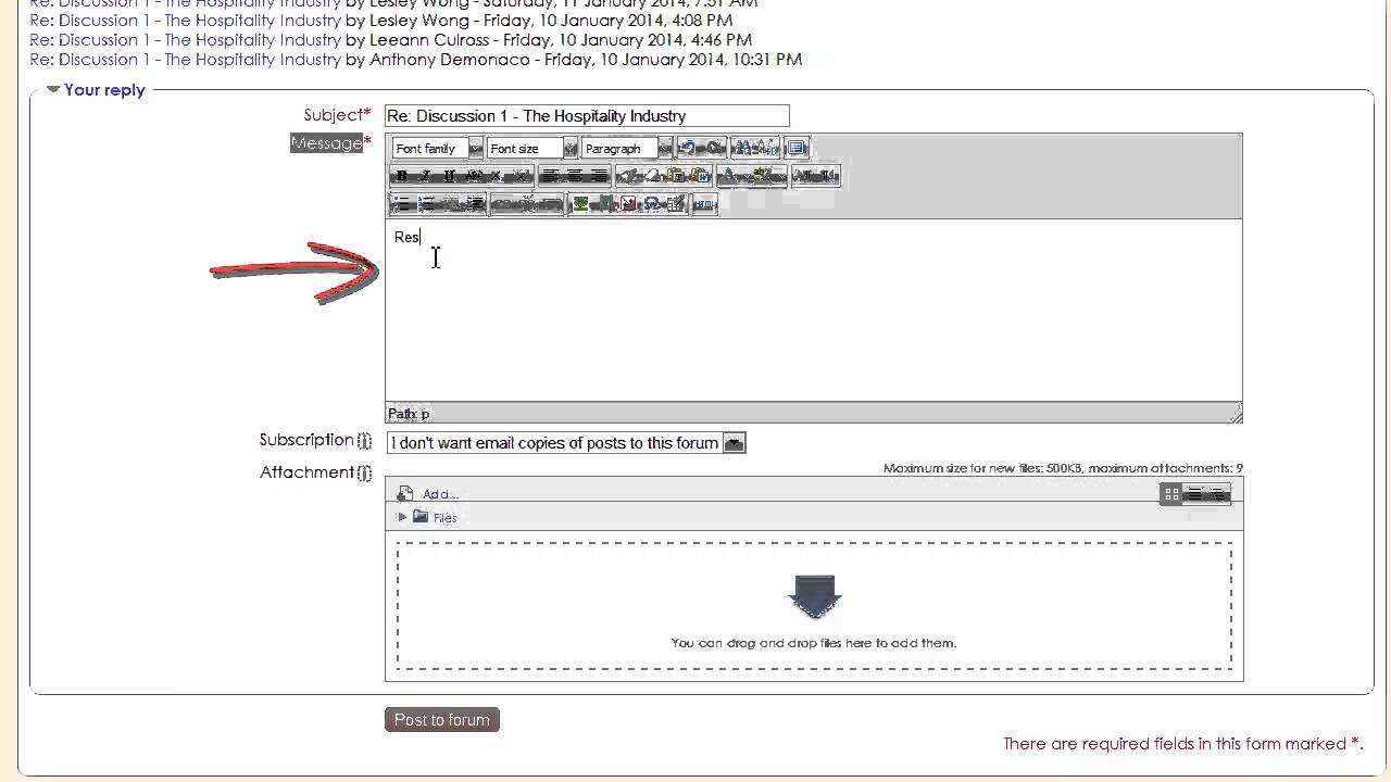 How To Post and Reply To Discussions - YouTube