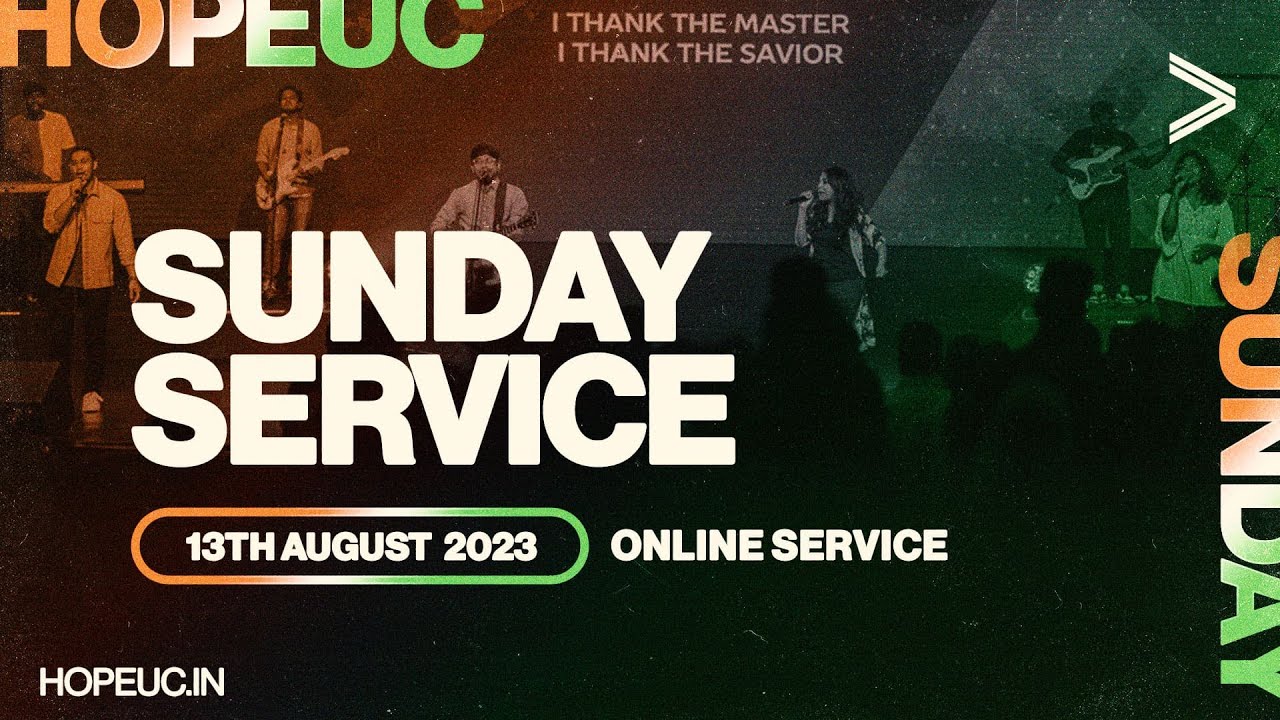 HopeUC India Online service | 13th August 2023 - YouTube