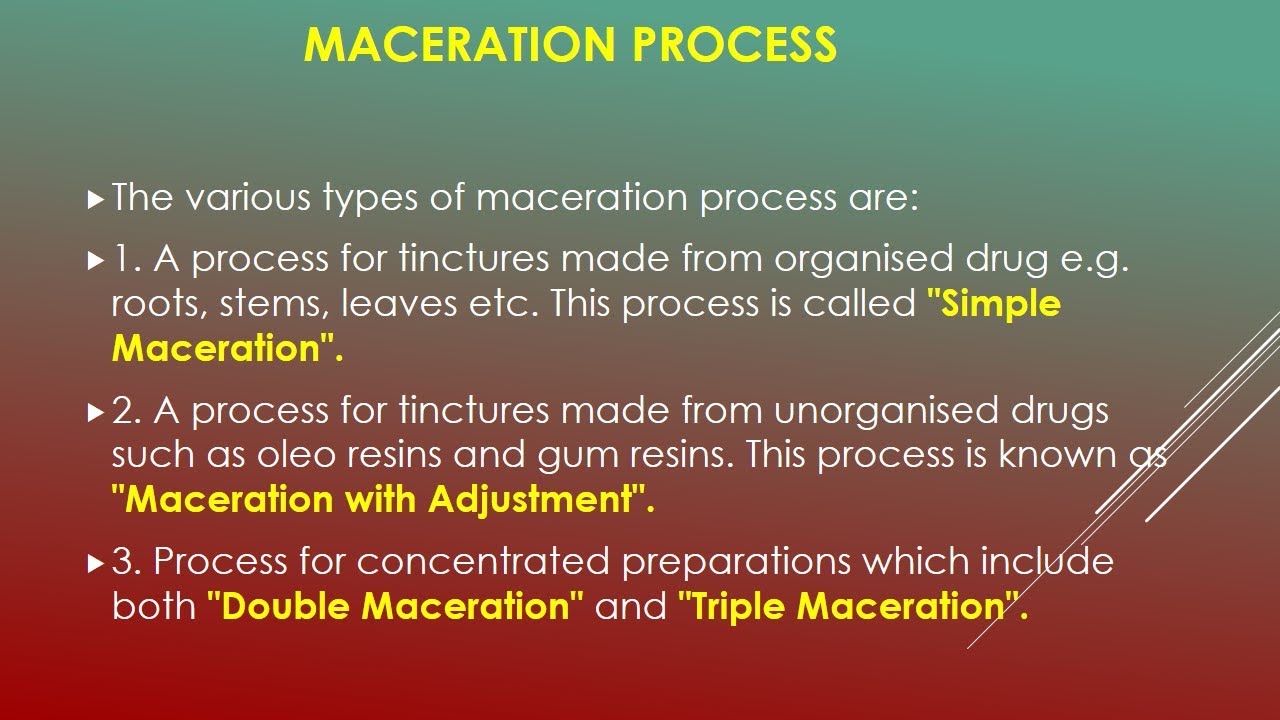 Extraction|simple Maceration process|B Pharm|D Pharm|Pharmaceutics|PCI ...