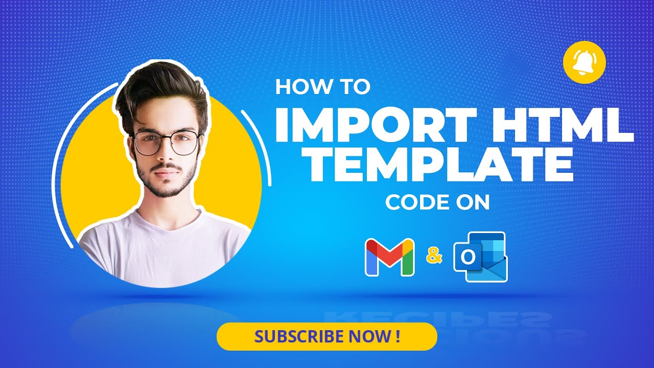 How To Import An HTML Email Template On Your Gmail Outlook YouTube How To Import An HTML Email Template On Your Gmail Outlook YouTube