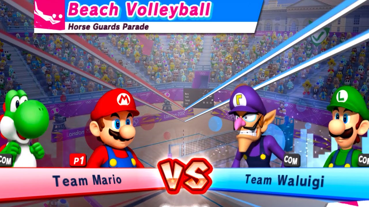 Mario and Sonic at the Olympic Games Tokyo 2012 Beach Volleyball Mario ...