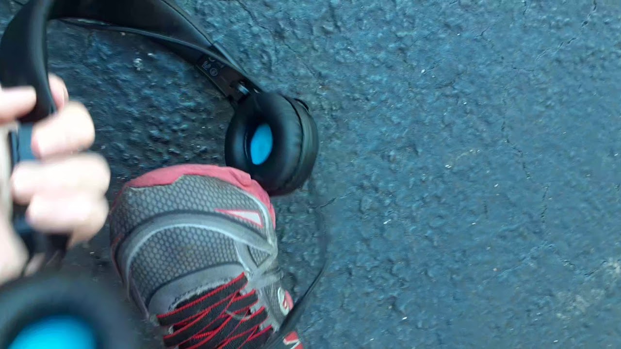 breaking my headphones - YouTube