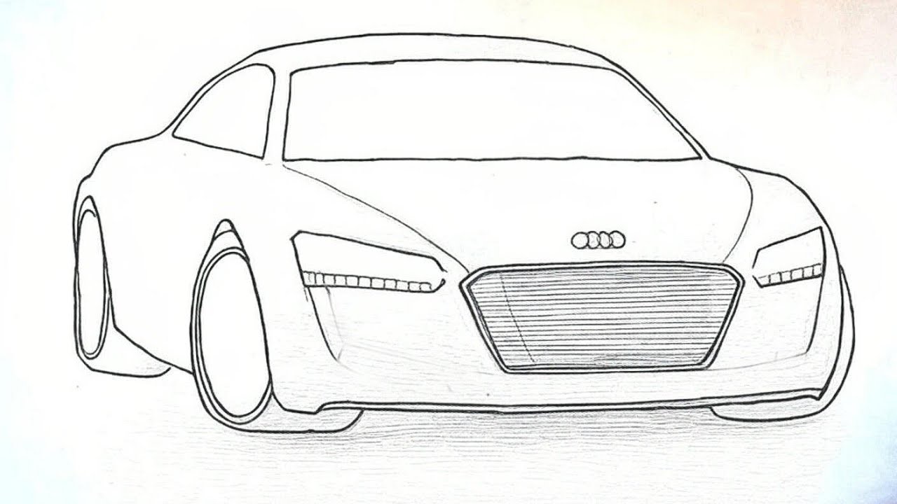 Audi Q8 Drawing for Beginners | Easy Pencil Drawing | How To Draw Audi ...