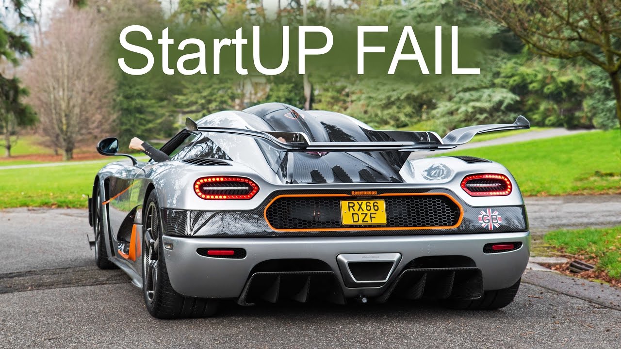 Koenigsegg One:1 StartUp FAIL because of battery problems ! - YouTube