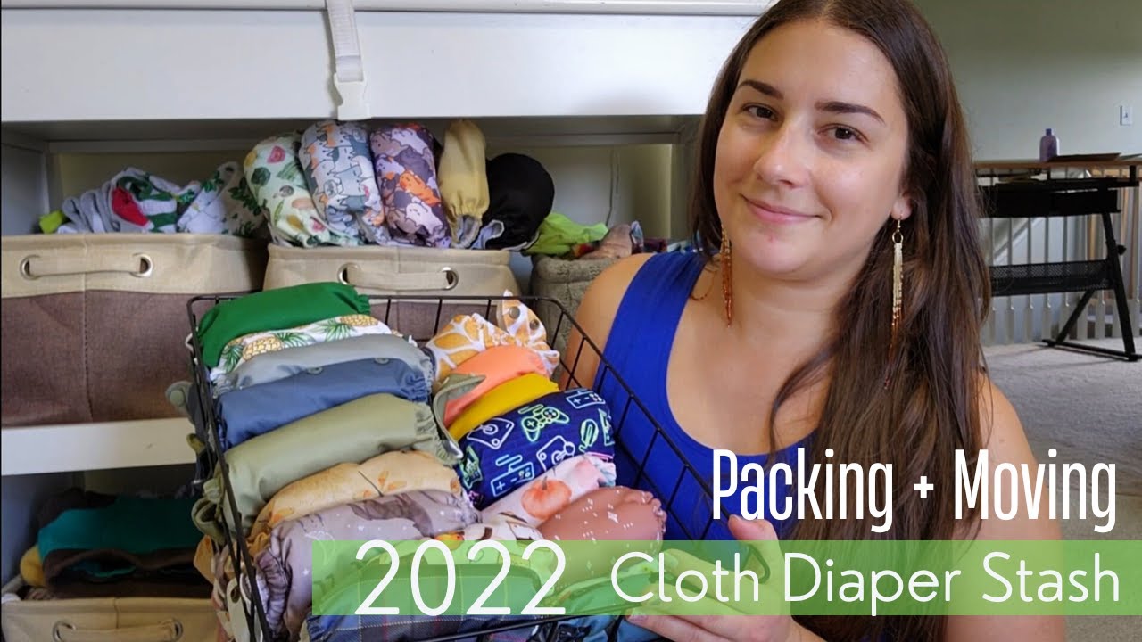 My Cloth Diaper Stash 2022 Downsized for Packing & Moving | Pockets ...