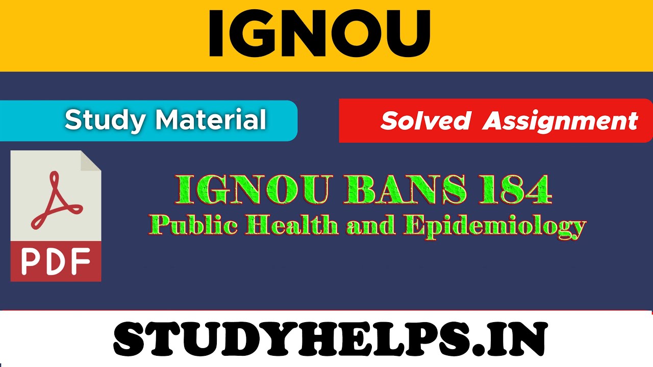 IGNOU BANS 184 Study Material | IGNOU BANS 184 Solved Assignment 2021 ...