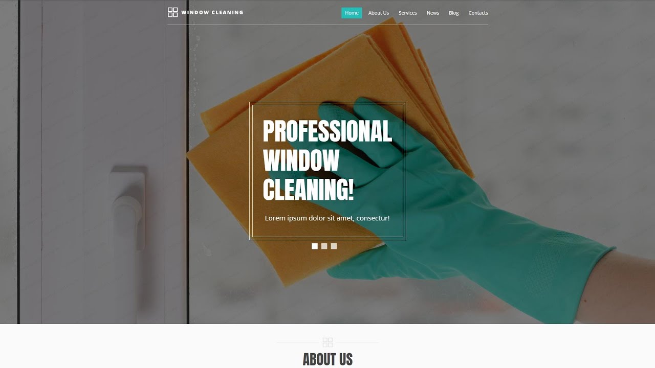 Cleaning Responsive Website Template by WT - 52092 - YouTube
