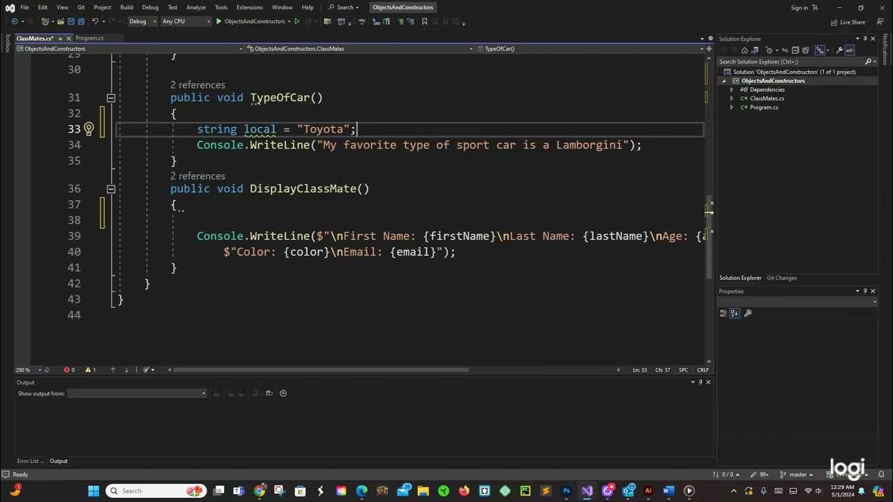 C# Programming - USING VARIABLE SCOPE - YouTube