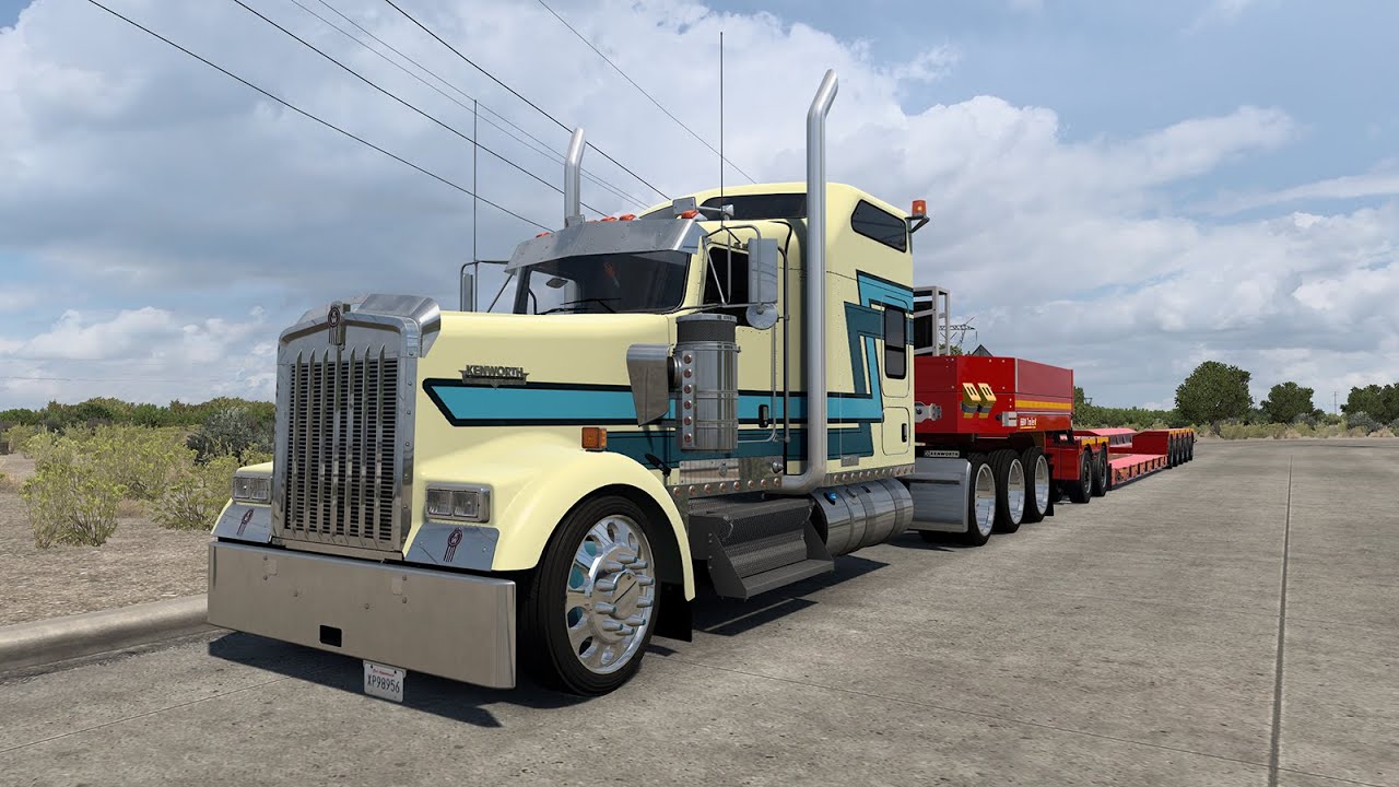 Kenworth w900L - Ton 84 heavy load - American Truck Simutor 1.50 - YouTube