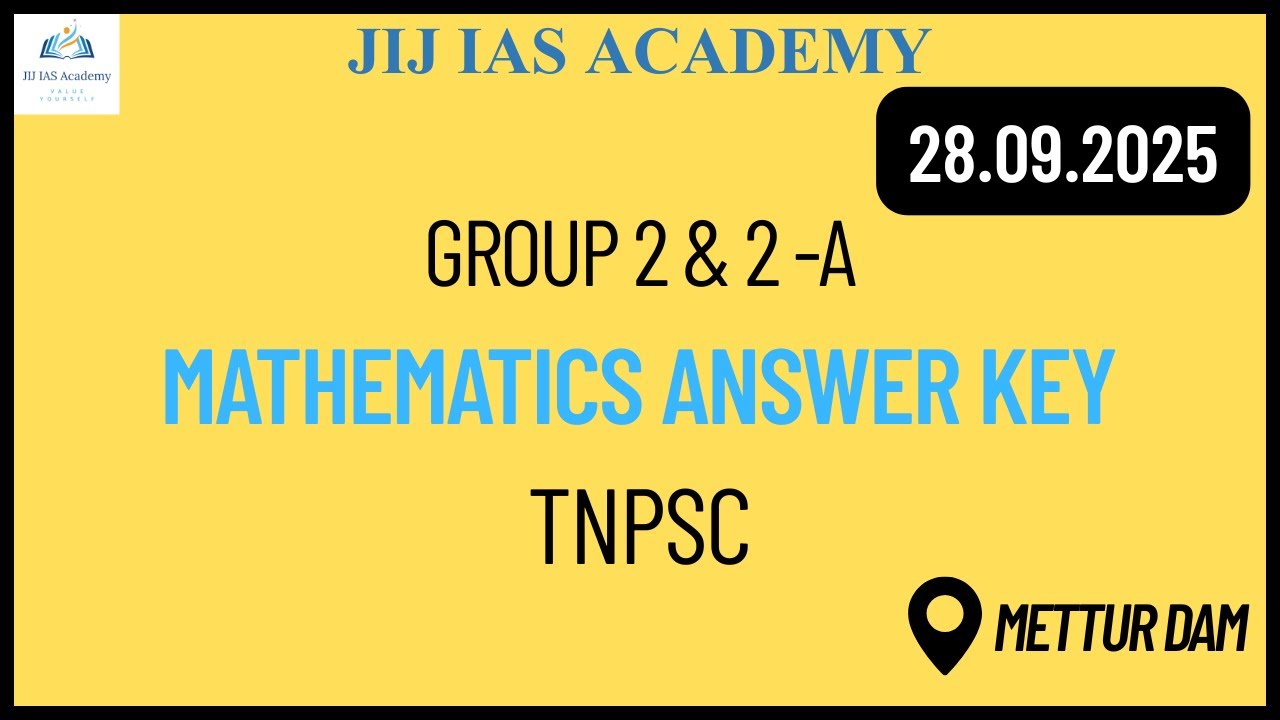 GROUP 2 & 2-A | MATHEMATICS ANSWER KEY - YouTube