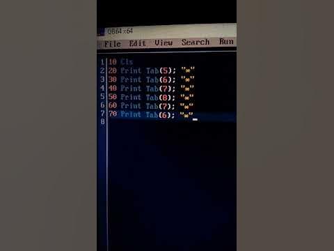 Making pattern in qbasic. #basic - YouTube