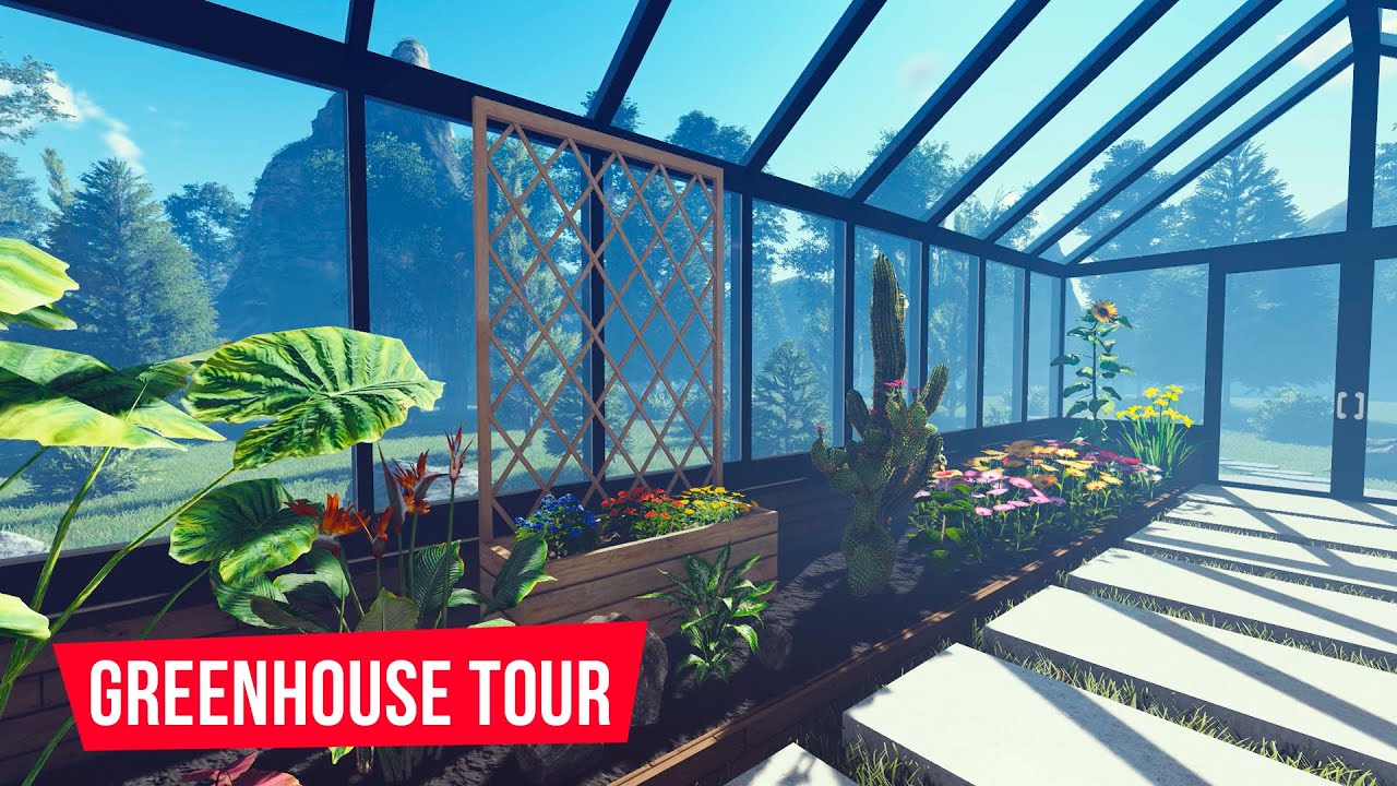Modern Open Greenhouse for Garden and Home - YouTube