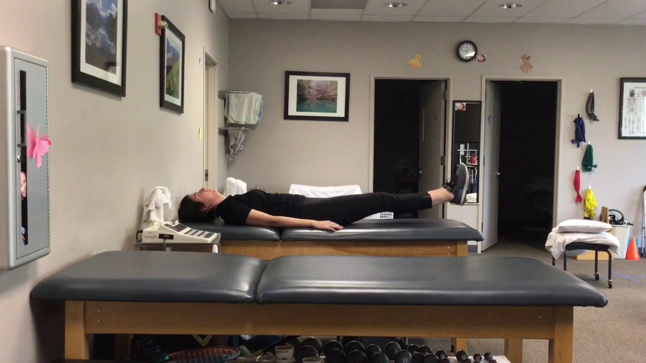 Supine Leg Lowering - YouTube