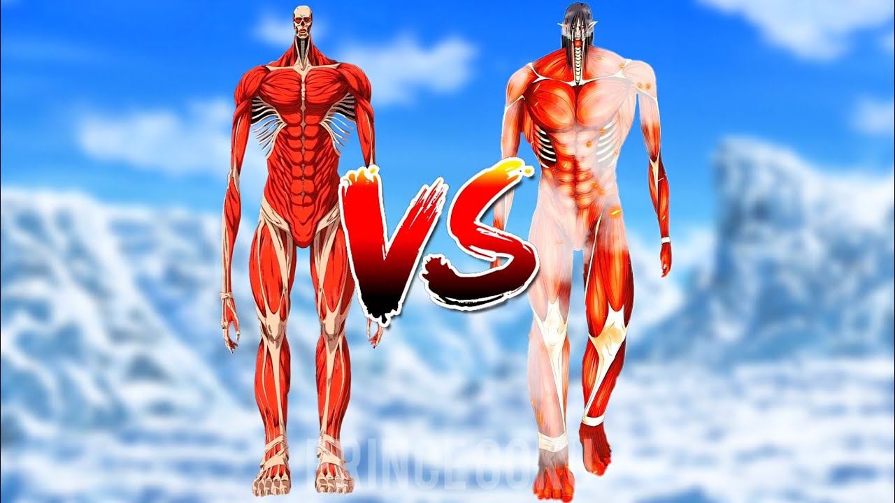 Armin Colossal Titan vs All Abnormal Titans, Ymir & Eren🔥 | Titan War ...