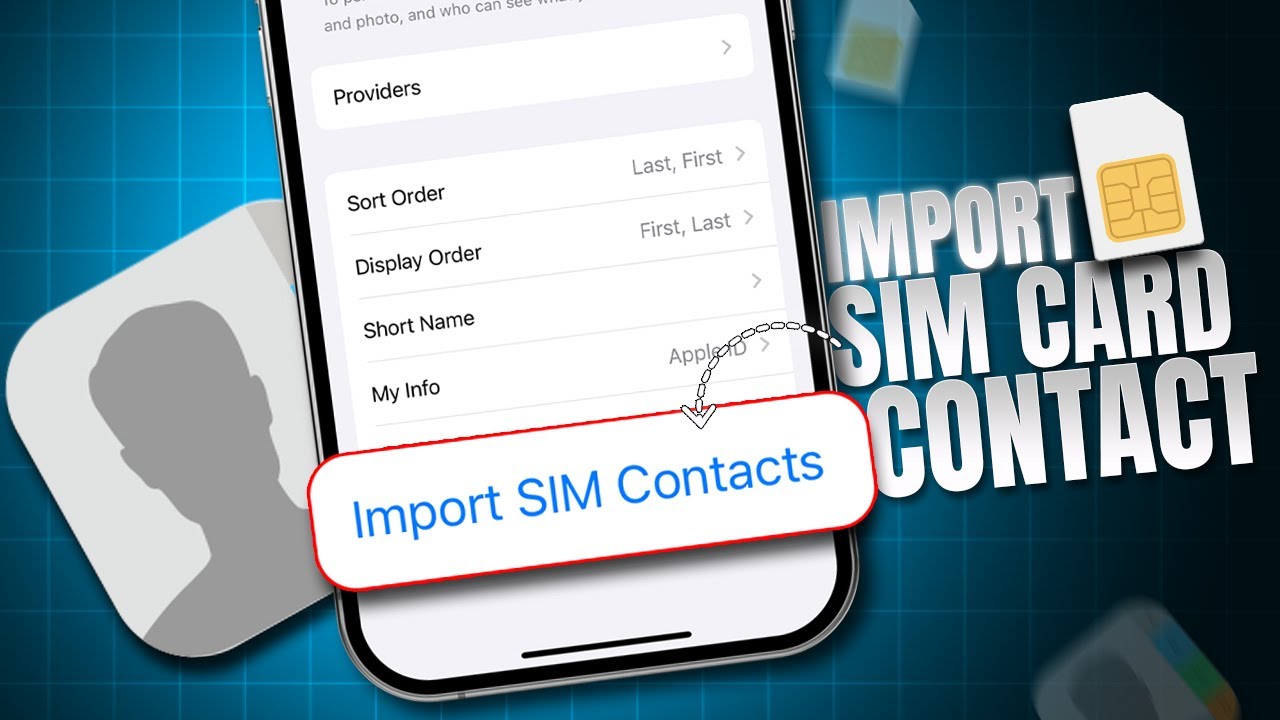 How to Import Contacts from SIM Card to iPhone | Transfer SIM Contacts ...
