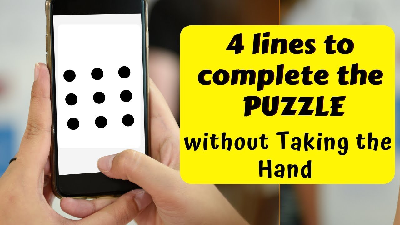 4 Lines To Complete The Puzzle Without Taking The Hand IAS Question 4-lines-to-complete-the-puzzle-without-taking-the-hand-ias-question