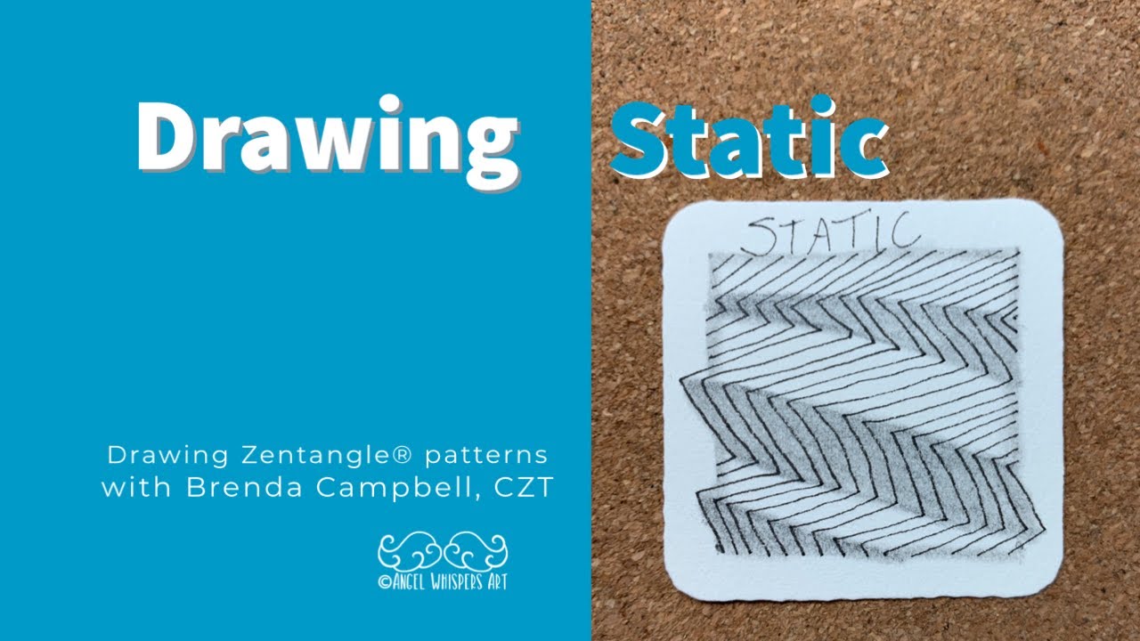 Zentangle® Patterns | Angel Whispers Art | Static - YouTube