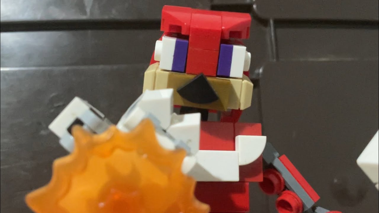 My Lego Knuckles the echidna moc. Sonic the Hedgehog - YouTube