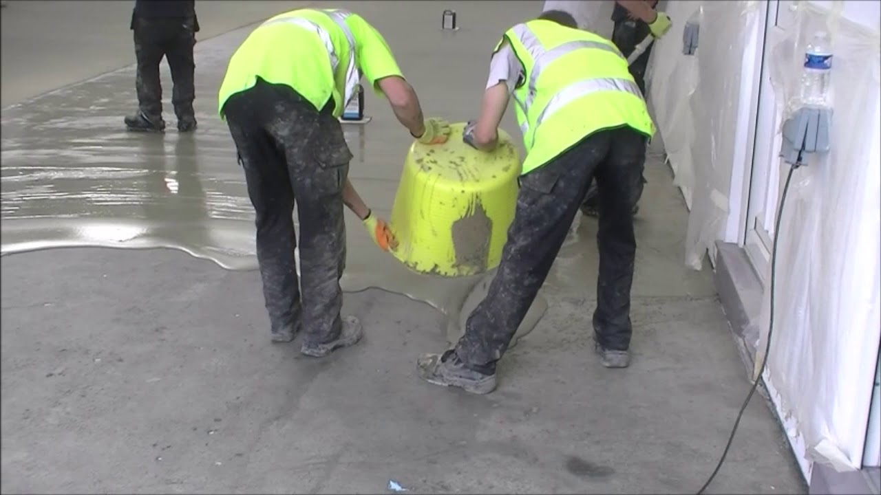 Flexcrete Concrete Floor Repair - YouTube